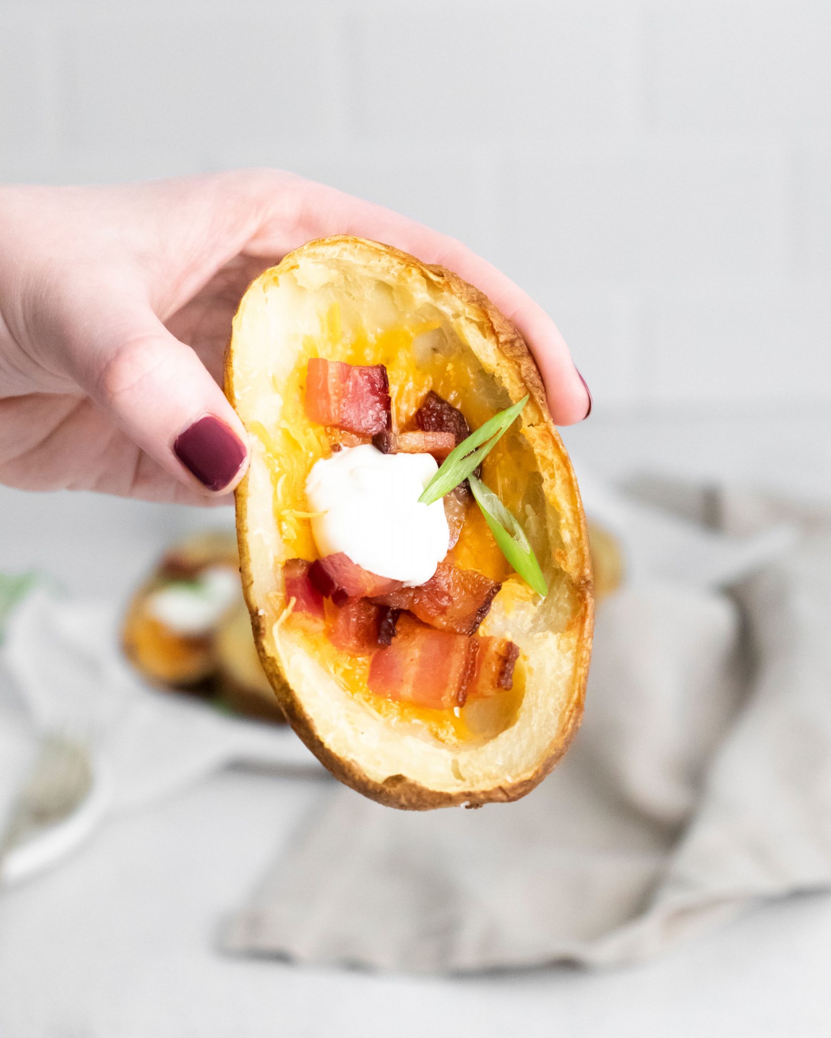 Loaded Potato Skins – Snacks and Sips