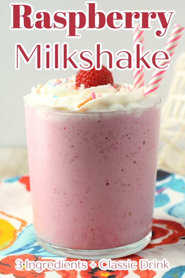Raspberry Milkshake – Snacks and Sips