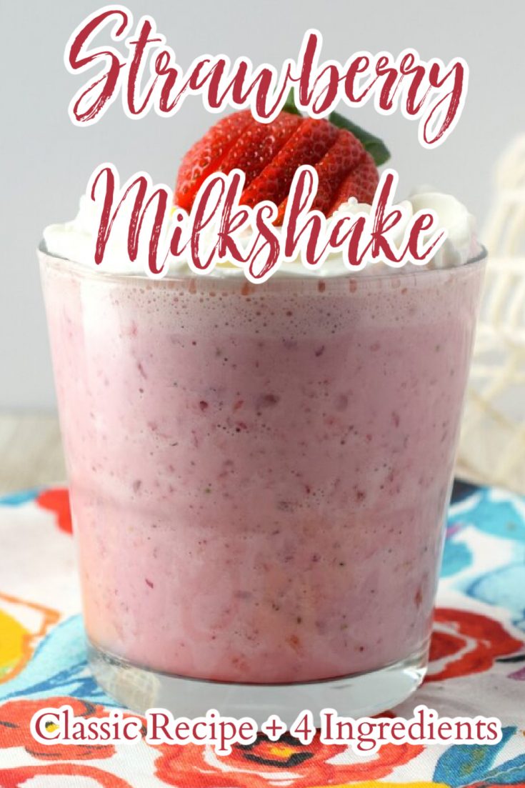 Strawberry Milkshake – Snacks and Sips