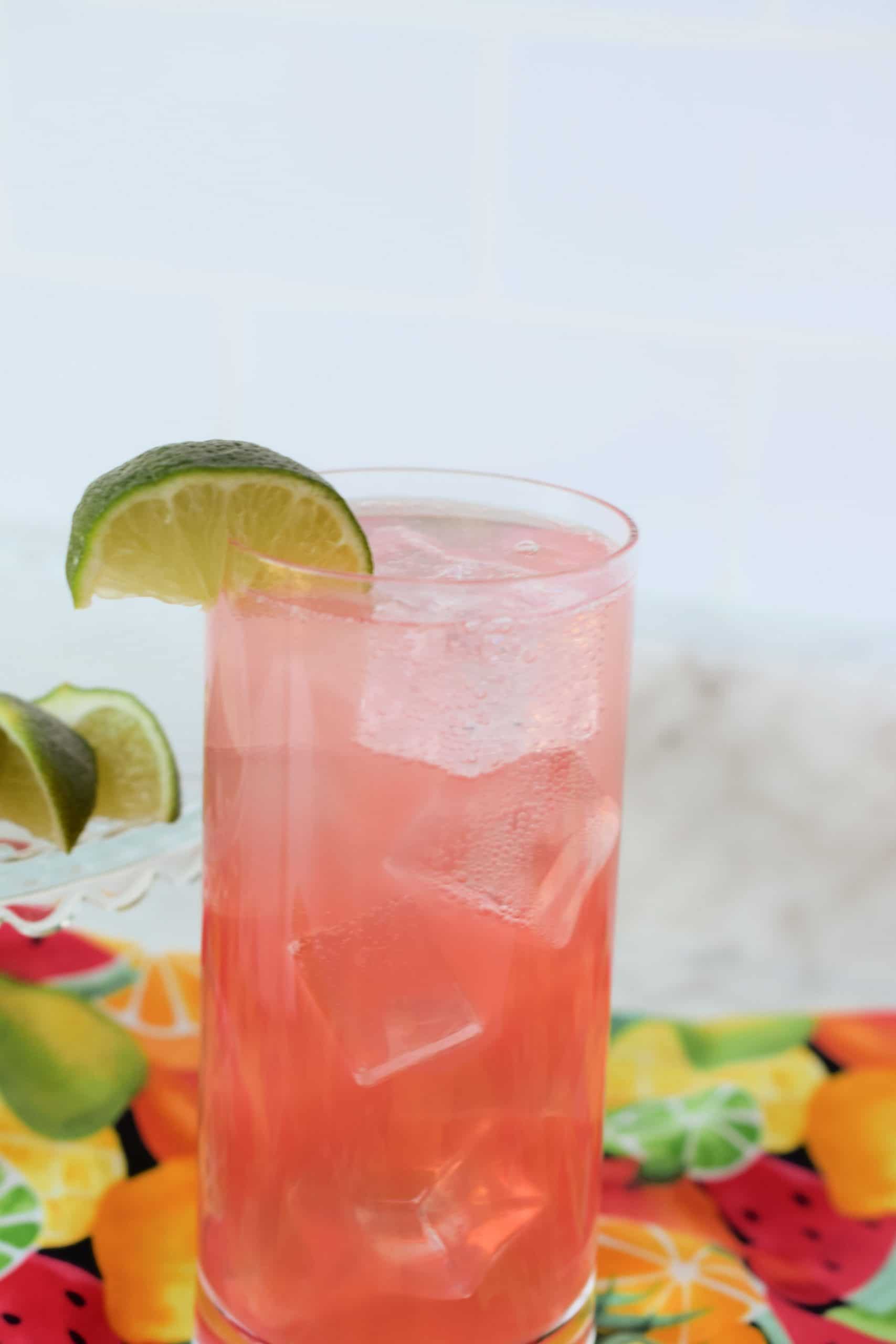 Sparkling Watermelon Lime Spritzer – Snacks and Sips