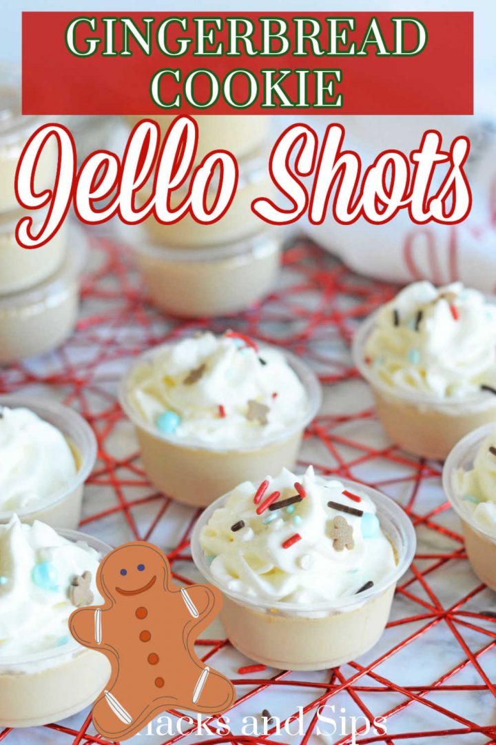 Gingerbread Cookie Jello Shots – Snacks and Sips