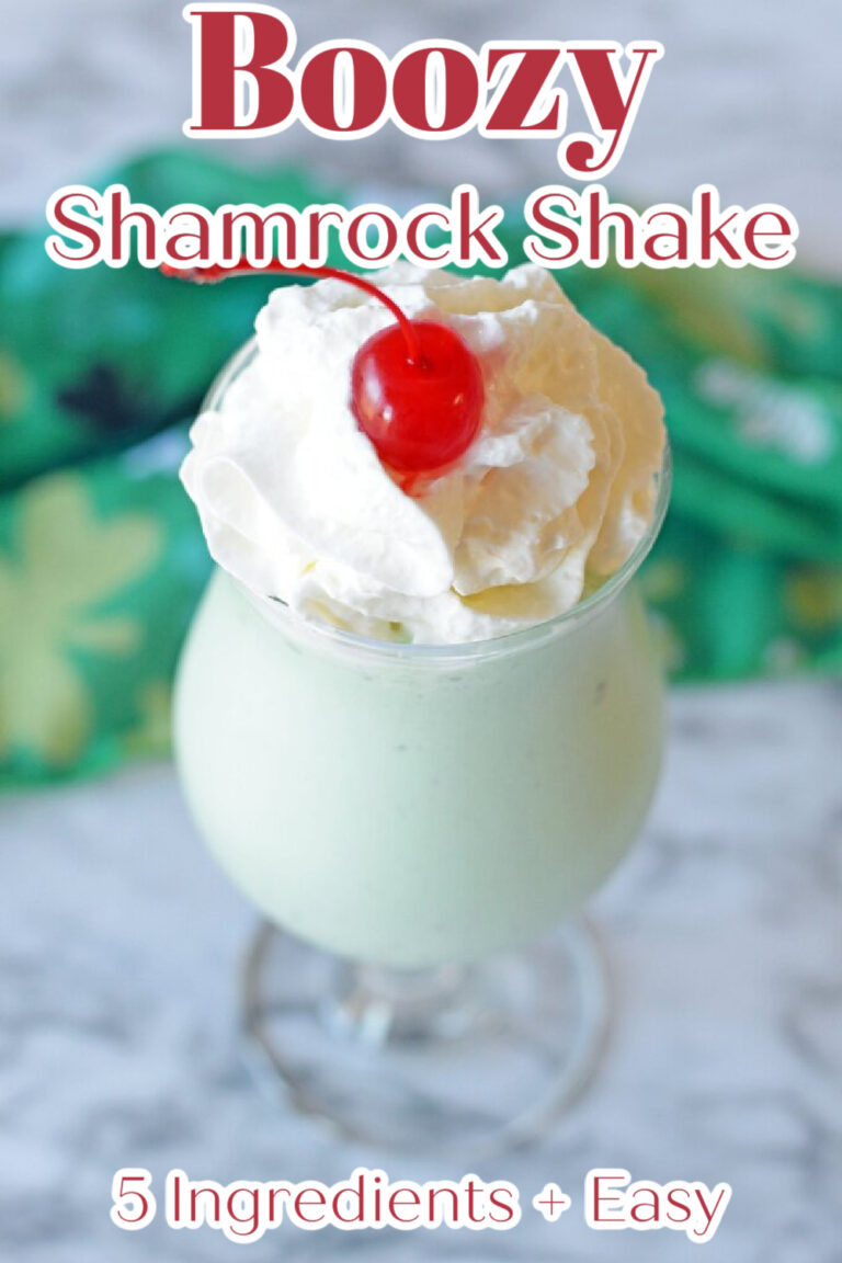 Boozy Shamrock Shake – Snacks and Sips